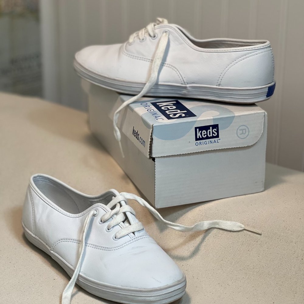 Box Included! Keds Champion Leather Oxford Sneakers - Gem